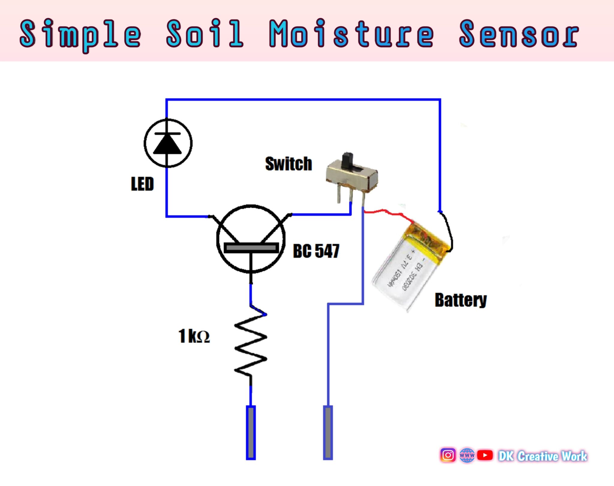 How To Make Simple Soil Moisture Sensor